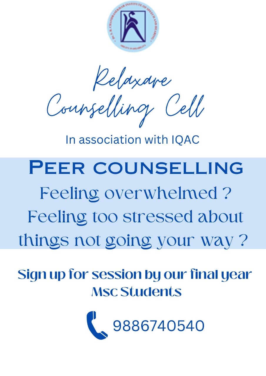 Counselling – Dr. S. R. Chandrasekhar Institute of Speech and Hearing